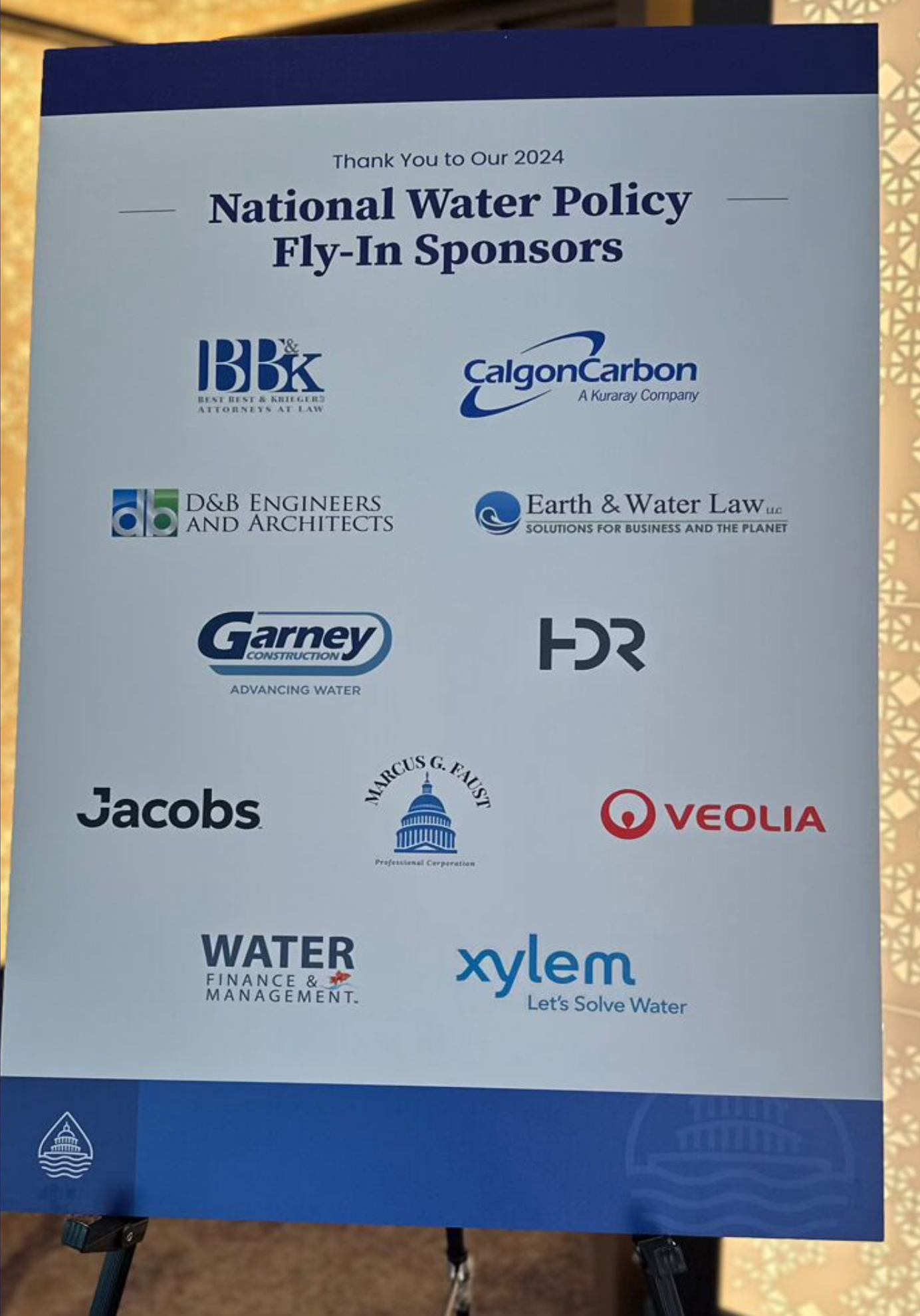 D&B sponsors National Water Policy Fly-In | D&B Engineers and Architects